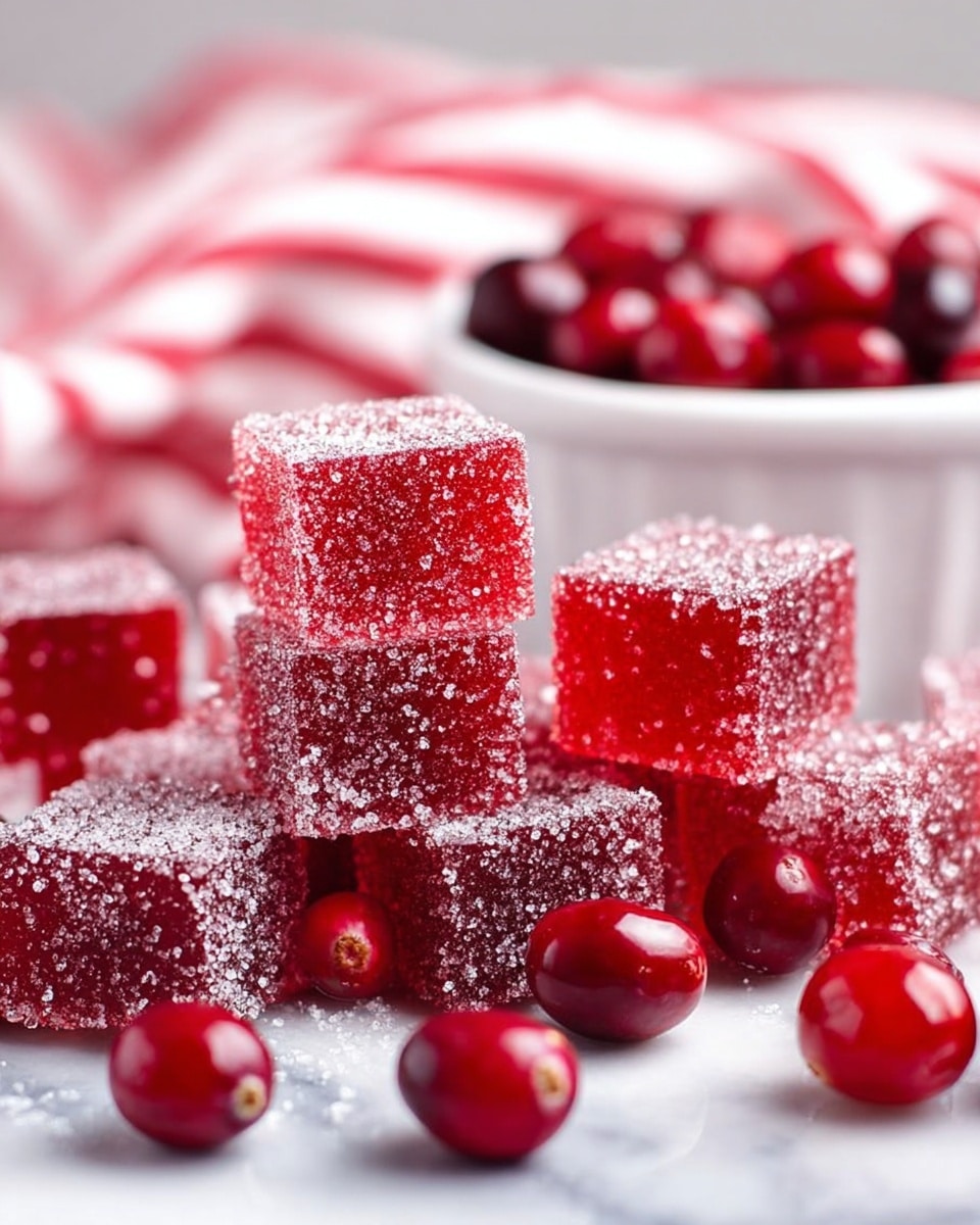 Festive Cranberry Jelly Candies – Easy Holiday Treats