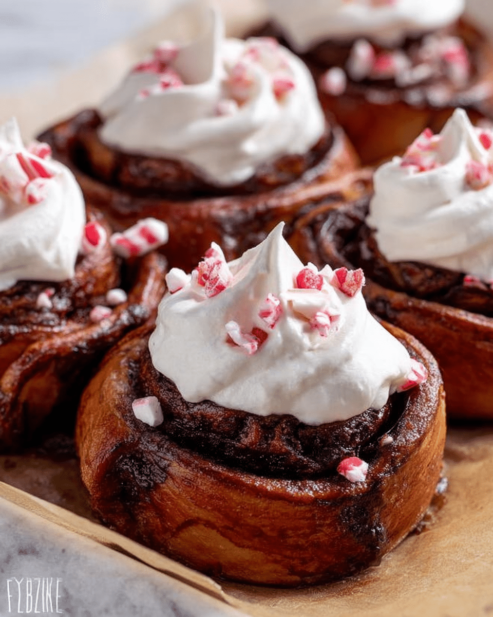 Peppermint Mocha Sweet Rolls: Cozy Holiday Breakfast