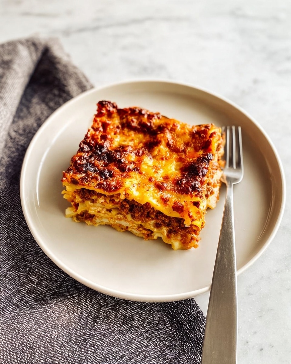 Pastitsio Greek Baked Pasta with Meat & Bechamel